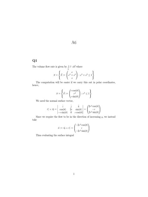 Amath 231 Calculus Iv Solutions A6 Pdf Algebra Functions And Mappings