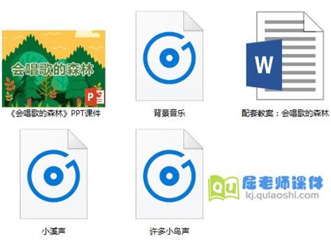 大班语言文学散文课件会唱歌的森林PPT课件教案音乐下载 屈老师课件网