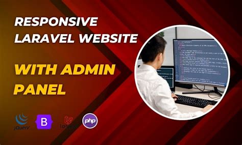 build a responsive laravel website with an admin dashboard by