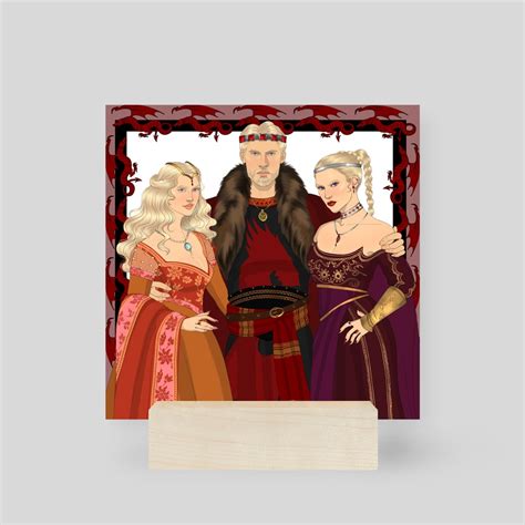 Targaryen Monarchs King Aegon I Queen Visenya And Queen Rhaenys An
