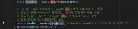 Flutter Dio Interceptor② Dio onError Interceptor 작업