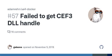 Failed To Get CEF3 DLL Handle Issue 57 Adamrehn Ue4 Docker GitHub