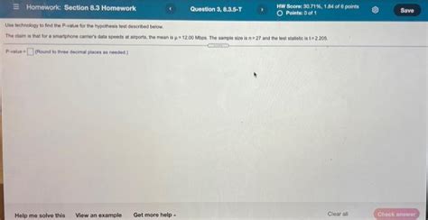 Solved Save Homework Section 8 3 Homework Question 3