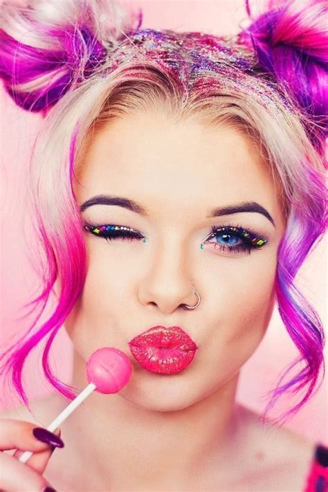 Candy Girls Bubblegum Pop Candy Theme Shooting Photo Crazy Hair