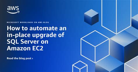 how to automate an in place upgrade of sql server on amazon ec2