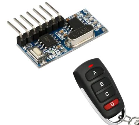 Módulo Receptor Rf De 433 Mhz Salida Inalámbrica De 4 Canales De 433 Mhz Kit Para Control