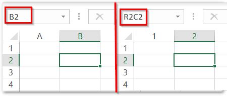 How To Use R1C1 Reference Style In Excel Excel Unlocked
