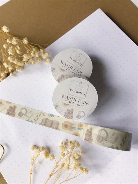 Books Washi Tape Paper Tape Decorative Tape Rice Paper Etsy