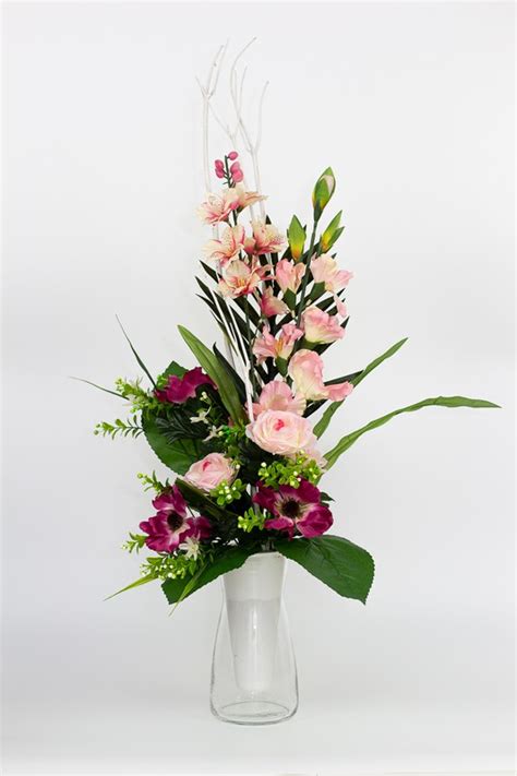 Ramo De Flores Para Cementerio En Tonos Rosados Y Morados Ohmyflor