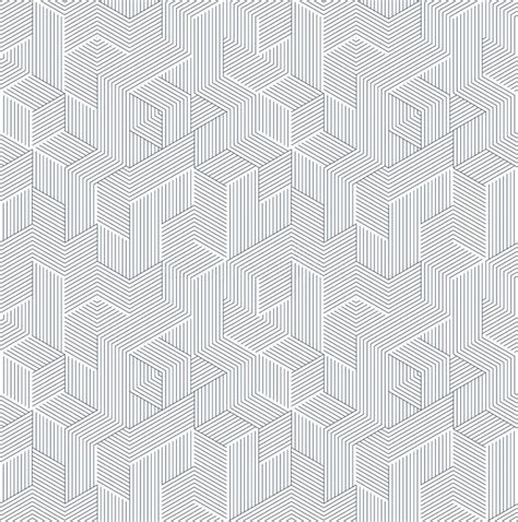 Seamless Isometric Lines Geometric Pattern 3d Cubes Vector Tiling