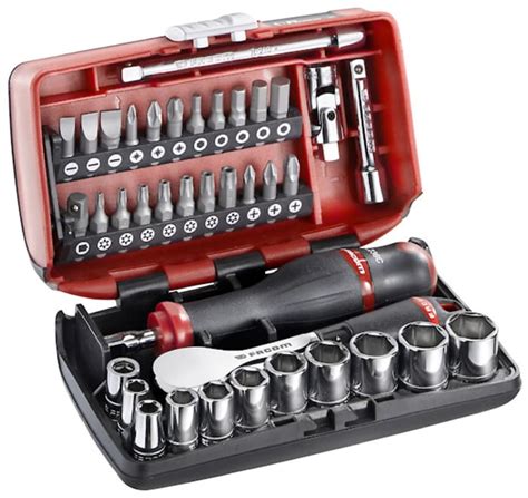 R 181nano Facom Facom 38 Piece Metric 1 4 In Standard Socket Bit Set With Ratchet 6 Point