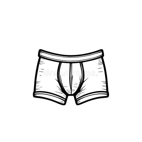 Hand Drawn Sketch Of Underwear Stock Illustration Illustration Of