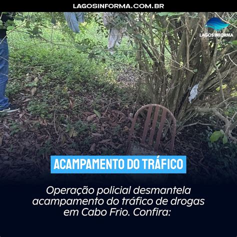 Operação policial desmantela acampamento do tráfico de drogas em Cabo