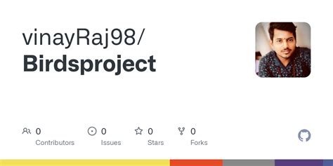 Github Vinayraj Birdsproject