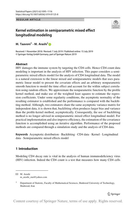 Kernel Estimation In Semiparametric Mixed Effect Longitudinal Modeling