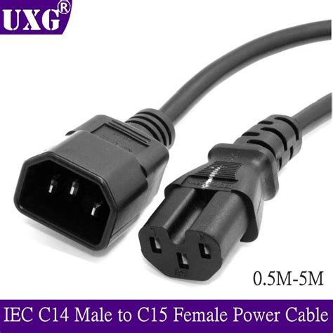 250v 15a Iec 60320 C14 320 C14 Male To C15 Female Grandado