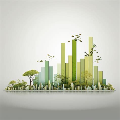 3d Charts Or Graphs Of Nature Premium Ai Generated Image