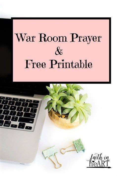Printable War Room Prayers