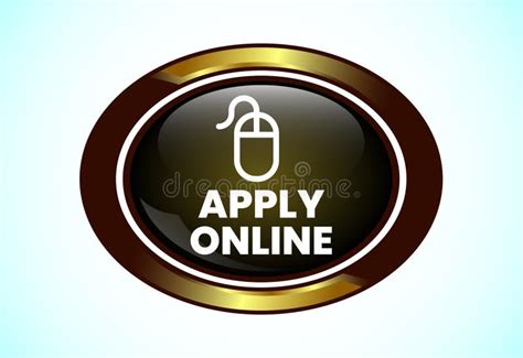 Apply Online Button Suitable For Mobile App And Website Ui Design Stock Illustration