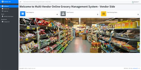 Multi Vendor Online Groceries Management System In Phpoop Free Source