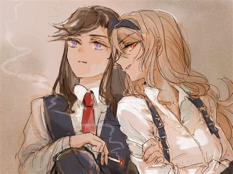 Saijou Claudine And Tendou Maya Shoujo Kageki Revue Starlight Drawn