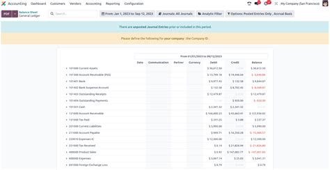 Statement Reports Odoo 17 Accounting Book