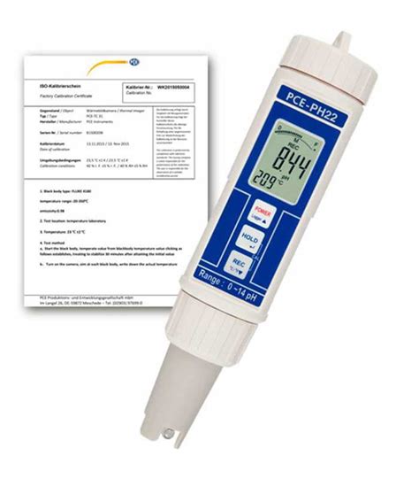 PCE Instruments PCE PH 22 PCE PH 22 ICA PH And Temperature Meter W ISO Calibration