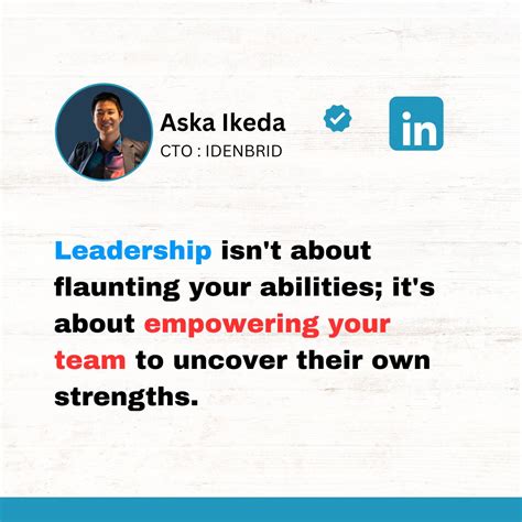 aska ikeda on linkedin linkedin leadership teamwork empowerment