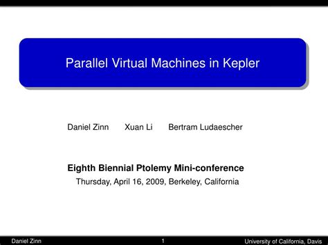 Ppt Parallel Virtual Machines In Kepler Powerpoint Presentation Free Download Id4215733