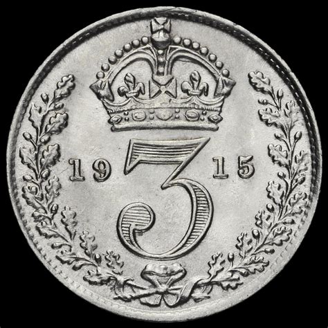 George V Silver Threepence A BU