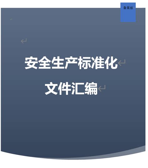 【文件】2024企业安全生产标准化管理文件档案（13要素）390页 每日安全生产网 安全生产与应急管理专业共享平台
