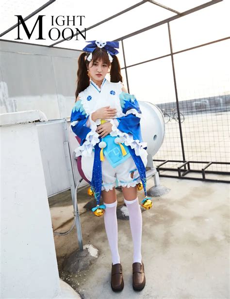 Moonight Onmyoji Cosplay Game Costume Lolita Maid Dress Erotic Fancy