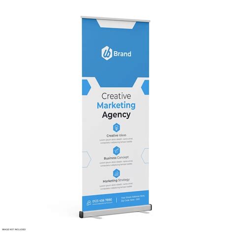Premium Psd Rollup Banner Mockup