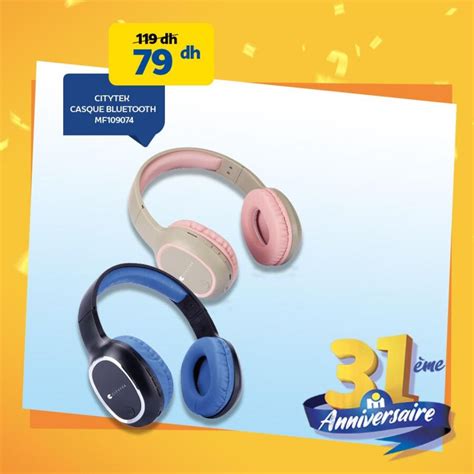 Vente Flash Aujourdhui Seulement Chez Marjane Casque Bluetooth