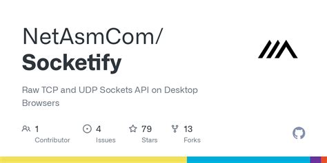 github netasmcom socketify raw tcp and udp sockets api on desktop browsers