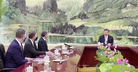 상석 앉아 블링컨 맞은 시진핑 국가 간 상호 존중 있어야 [앵커리포트]