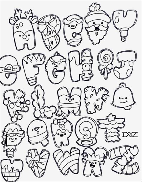 Pin By Pernille Simonsen On Tegninger Til At Farvelægge Christmas Fonts Alphabet Christmas