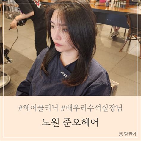 노원역미용실 꼼꼼한 헤어클리닉 준오헤어 배우리 수석실장님 네이버 블로그