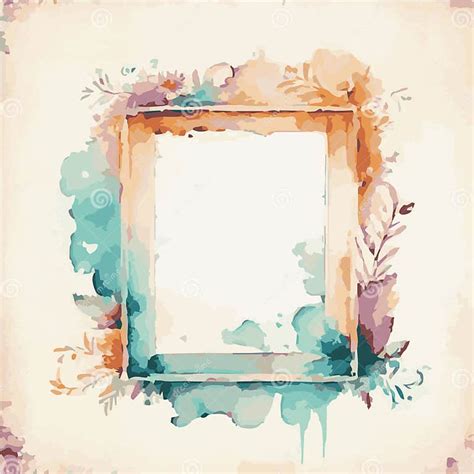 Beautiful Vector Illustration Of A Vertical Frame With Abstract