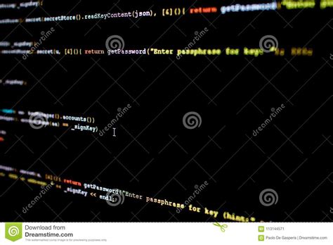 Source Code Of Ethereum Cryptocurrency And Decentralized System Editorial Photo Image Of Data