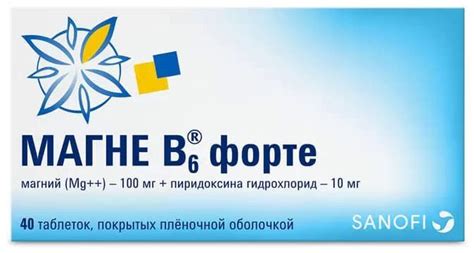 Магне B6 форте (Magne B6 forte): описание, рецепт, инструкция