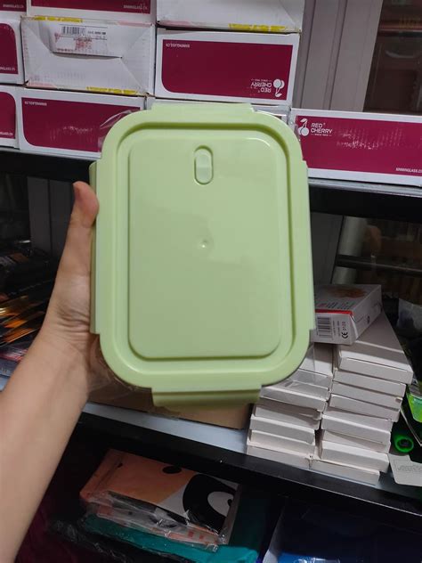 Hộp Cơm Thủy Tinh Cao Cấp 3 Ngăn Chịu Nhiệt Nắp Có Gioong Dung Tích 1000ml