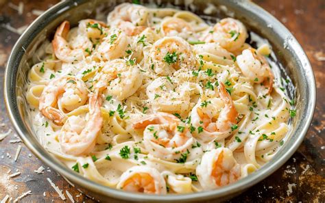 Creamy Shrimp Alfredo Pasta Soyrice Kitchen