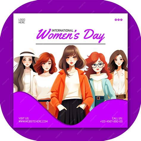 Premium Psd International Womens Day Social Media Post Design Template
