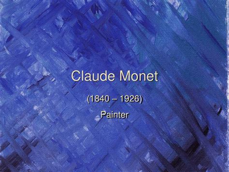 Ppt Claude Monet Powerpoint Presentation Free Download Id625375