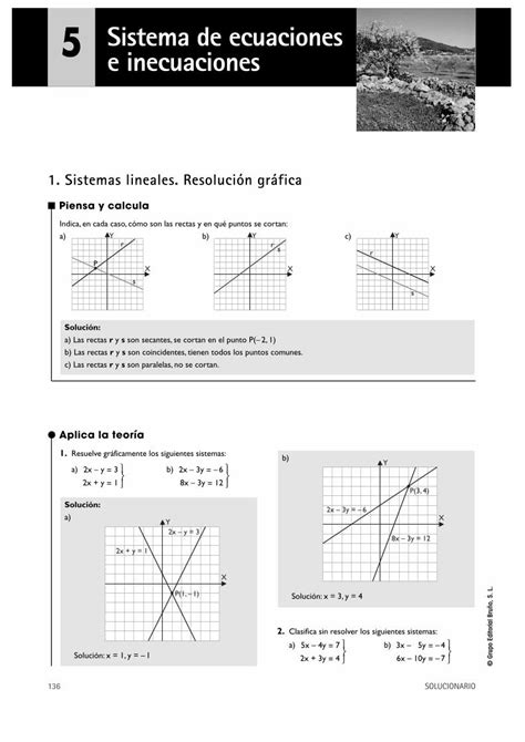 PDF Sistema de ecuaciones e inecuaciones LA CASA Resuelve gráficamente los