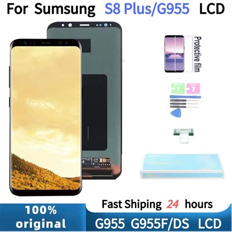 삼성 갤럭시 S8 플러스 Lcd Sm G955 디스플레이 터치 스크린 디지타이저 어셈블리 용 100 오리지널 슈퍼 Amoled Lcd Aliexpress