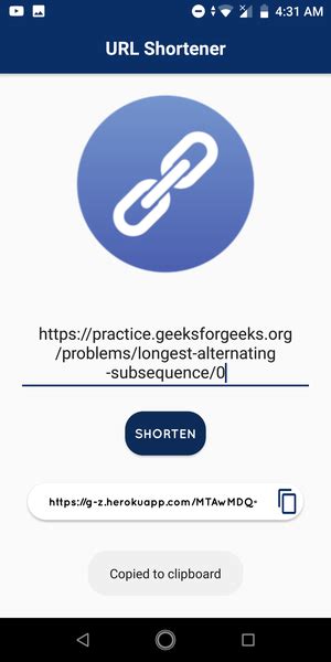 Github Tanishq9url Shortener Android Used Nodejs Expressjs And
