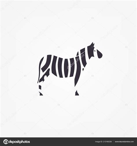 Black Zebra Vector Illustration Stock Vector By ©alexandrovskyi 213160238