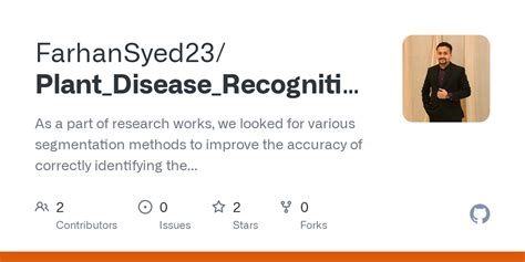 Github Farhansyed23plantdiseaserecognition As A Part Of Research